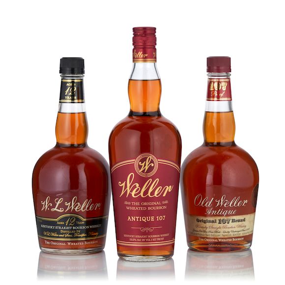 Bonhams Skinner : Old Weller Antique 107 (1 bottle, 750ml) W.L. Weller 12 Years Old (1 bottle ...