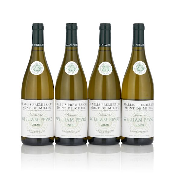 Bonhams Skinner : William Fèvre Chablis Mont de Milieu, 2020 (4 bottles ...