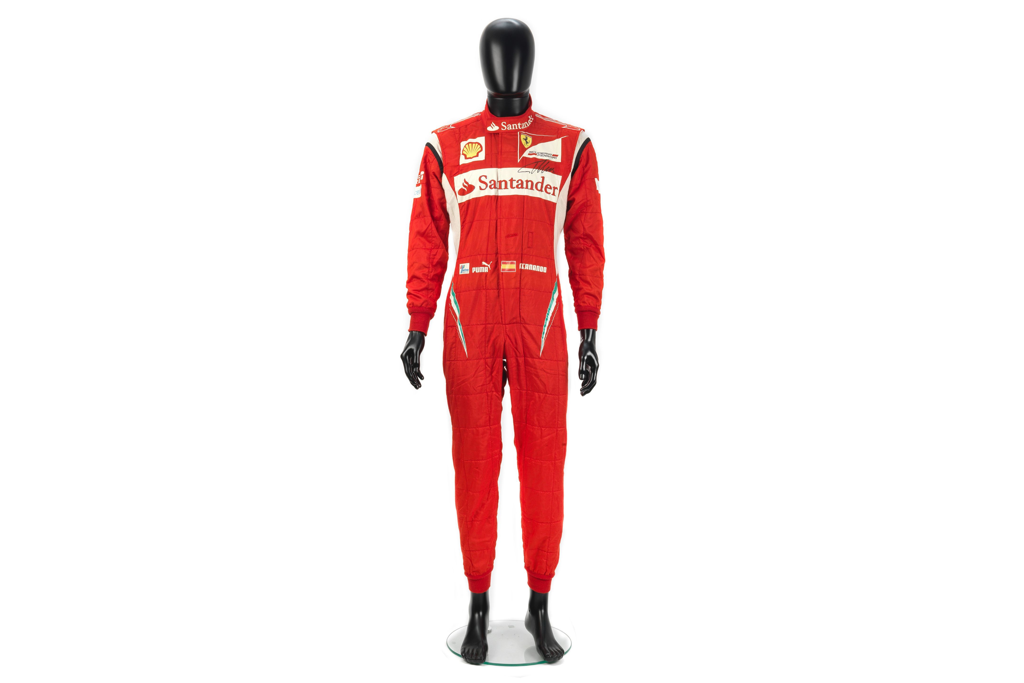 Bonhams Cars : Fernando Alonso's 2011 Scuderia Ferrari F1 used overalls ...