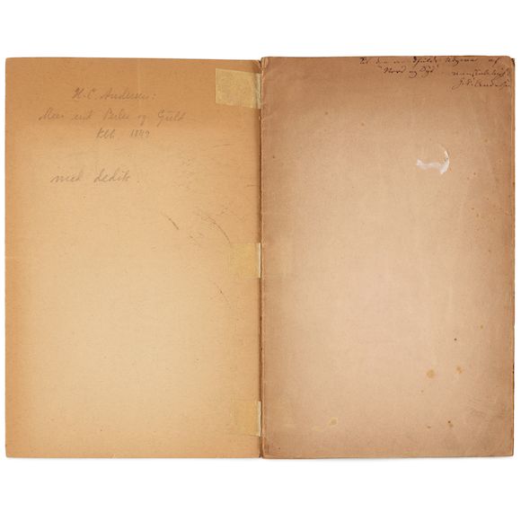 Bonhams : PRESENTATION COPY FOR MEÏR ARON GOLDSCHMIDT. ANDERSEN, HANS ...