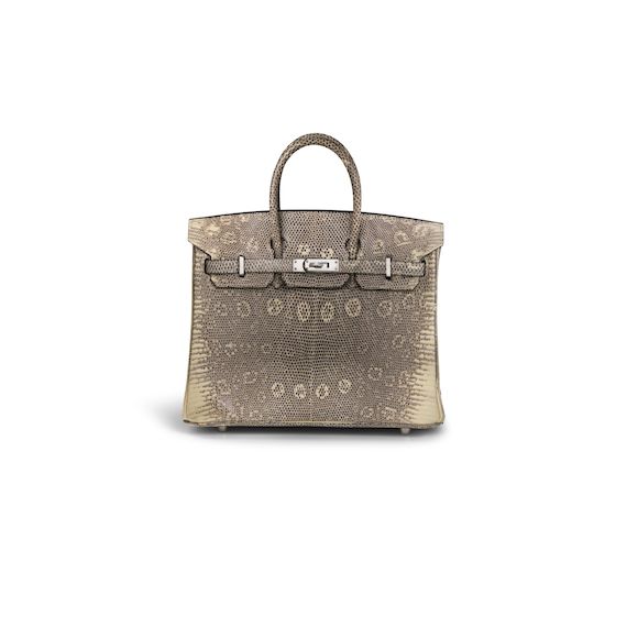 Bonhams : HERMÈS: OMBRE LIZARD BIRKIN 25 2014