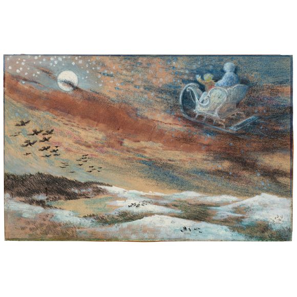 Bonhams : UNPUBLISHED ILLUSTRATION FOR "THE SNOW QUEEN." JAQUES, FAITH ...