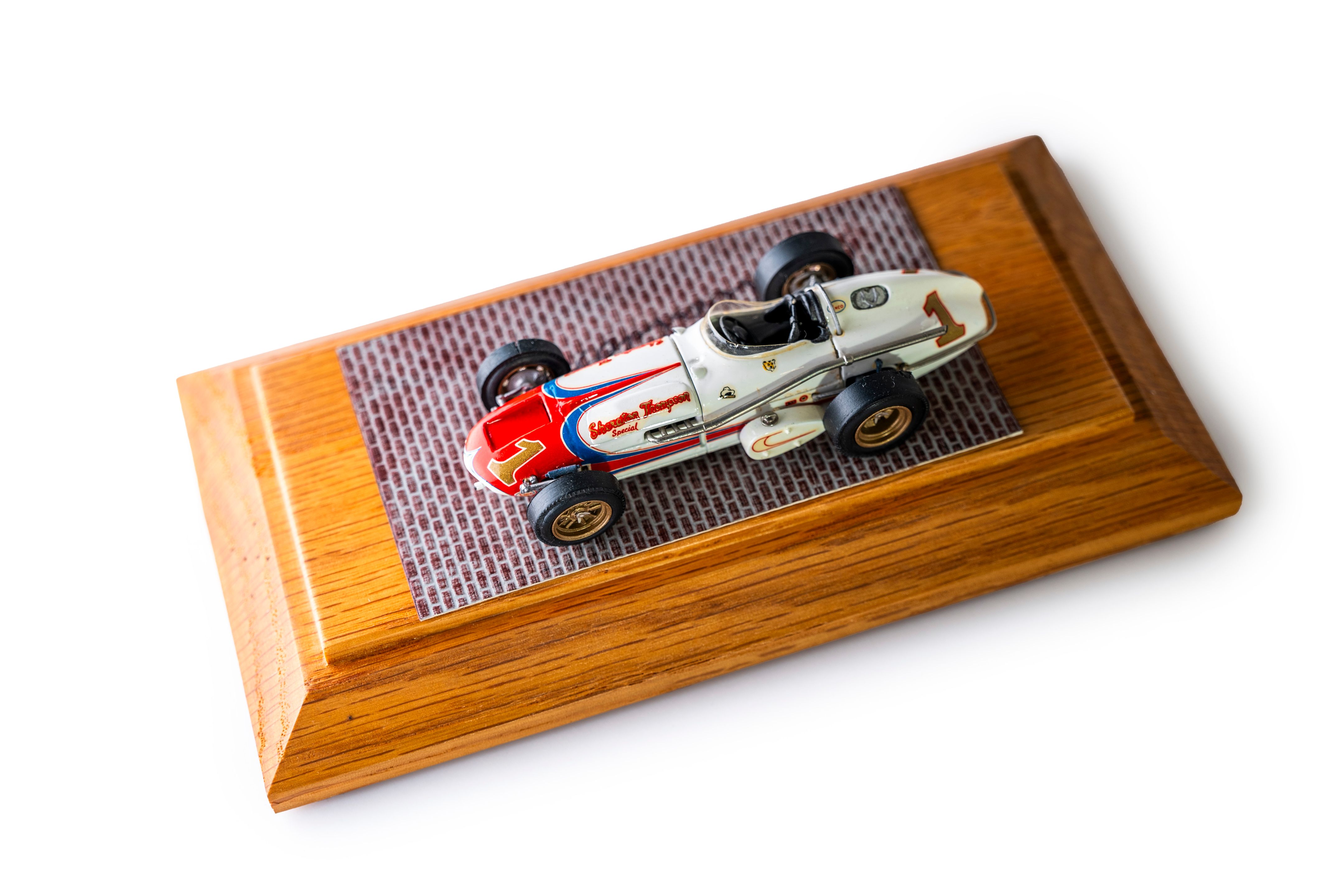 Bonhams Cars : A signed AJ Foyt Watson roadster 1:43 scale model,