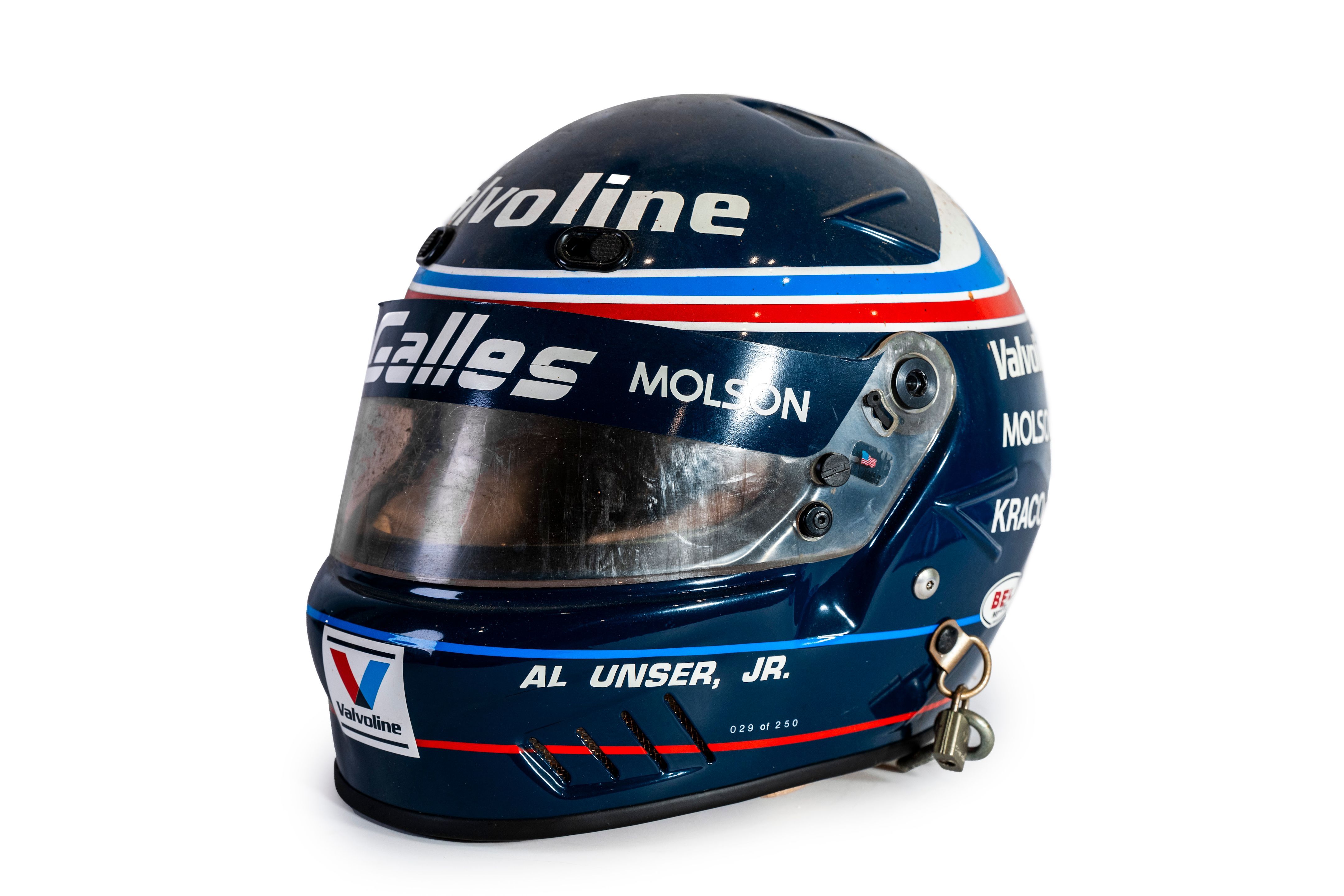Bonhams Cars : A replica limited-edition Bell Vortex Al Unser JR helmet ...