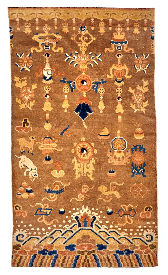 Bonhams Skinner : Ningxia Pillar Rug China 4 ft. 1 in. x 7 ft. 2 in.