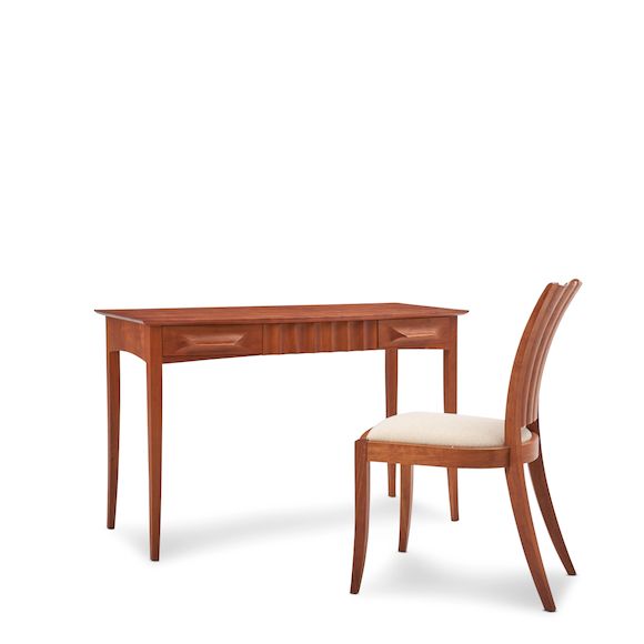 Bonhams Skinner : THOMAS MOSER ARIA WRITING TABLE AND SIDE CHAIR Maine ...