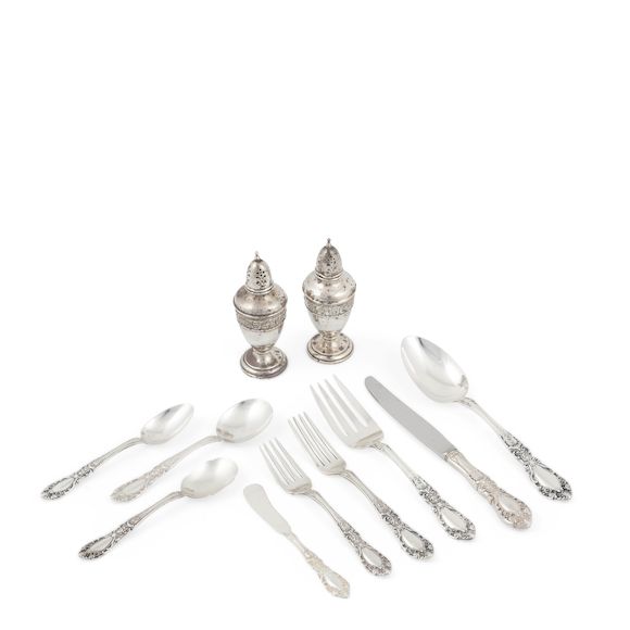 Bonhams : AN ALVIN MANUFACTURING CO. STERLING SILVER FLATWARE SERVICE ...