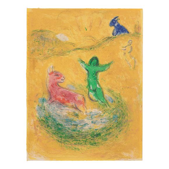 Bonhams : Marc Chagall (1887-1985); Le Piège à Loups, from Daphnis et Chloé;