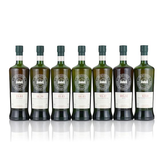 Bonhams Skinner : MIXED SCOTCH MALT WHISKY SOCIETY (7 BOTTLES, 750ML)