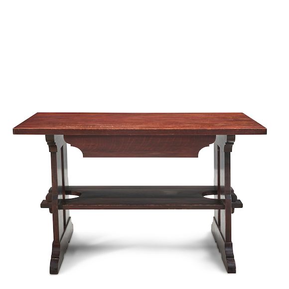 Bonhams Skinner : L & JG STICKLEY LIBRARY TABLE Fayetteville, New York ...