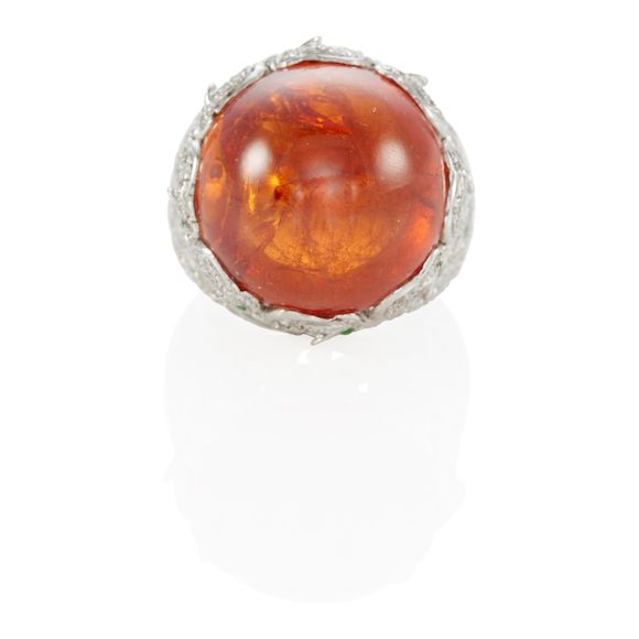 Bonhams : MARIA ROSARIA CATALDO: 18K GOLD, FIRE OPAL, TSAVORITE AND ...