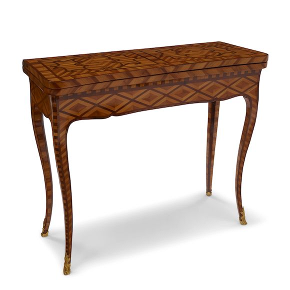 Bonhams : A LOUIS XV GILT BRONZE MOUNTED AMARANTH, BOIS SATINE AND ...