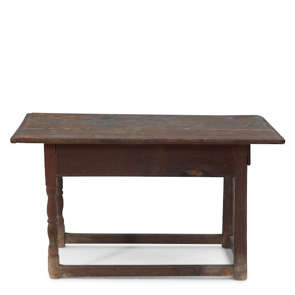 Bonhams Skinner : COUNTRY PINE TAVERN TABLE 19th century,