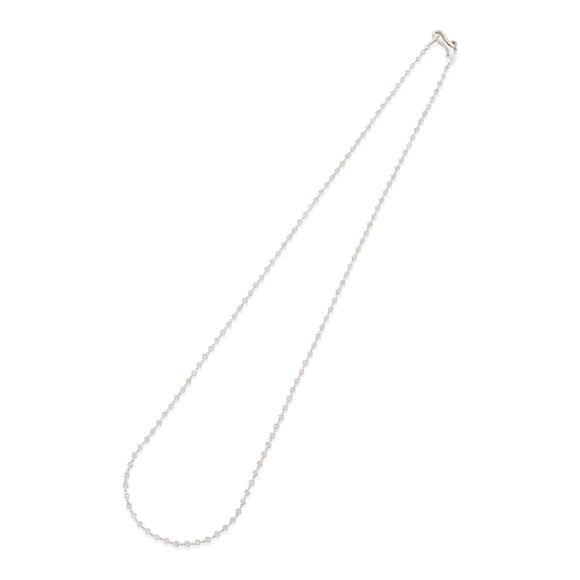 Bonhams : MARIA ROSARIA CATALDO: PLATINUM AND DIAMOND STATION NECKLACE