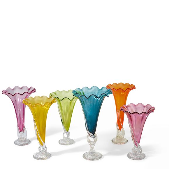 Bonhams : JOSEPH DEANDA (AMERICAN, 1957-2023): SIX COLORED AND CLEAR ...