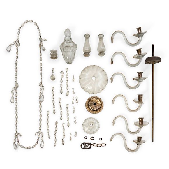 Bonhams Skinner : BOHEMIAN CRYSTAL CHANDELIER 19th century