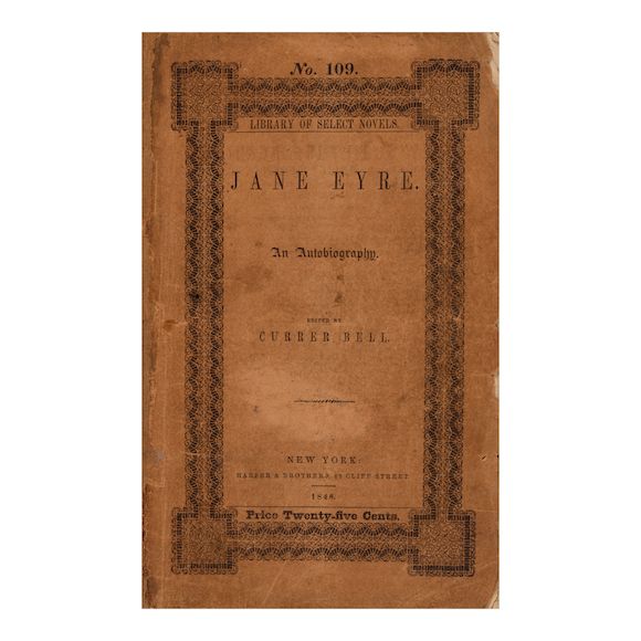 Bonhams : FIRST AMERICAN EDITION OF JANE EYRE. BRONTË, CHARLOTTE. 1814 ...