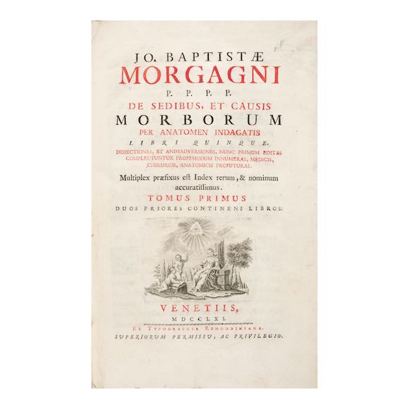 Bonhams : MORGAGNI, GIOVANNI BATTISTA. 1682-1771. De sedibus, et causis ...