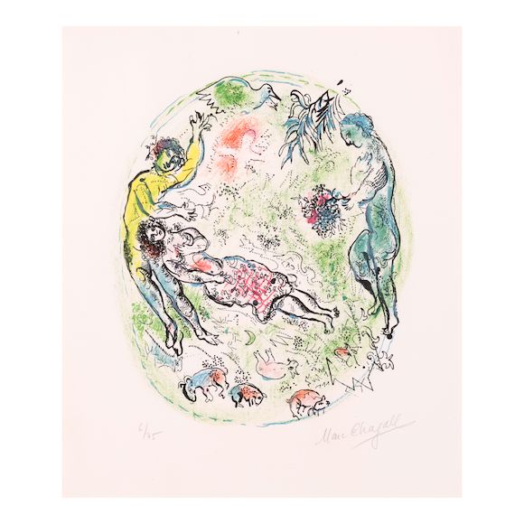 Bonhams : Marc Chagall (1887-1985); And you wove from your neck..., from In the Land of Gods;