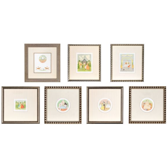 Bonhams : ELIZABETH HARBOUR (ENGLISH, 20TH/21ST CENTURY): SEVEN FRAMED ...