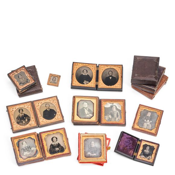 Bonhams Skinner : Thirty-two Cased Photographs of Couples, Women, and ...
