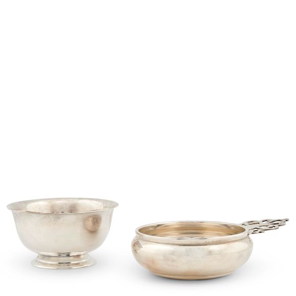 Bonhams Skinner : TWO LUNT PAUL REVERE REPRODUCTION STERLING SILVER PIECES