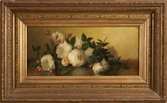 Bonhams Skinner : GEORGE W. SEAVEY (1841-1916) Still Life of Roses