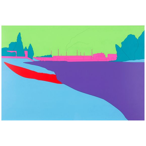 Bonhams : Michael Craig-Martin (born 1941); Deconstructing Seurat (blue) 2;