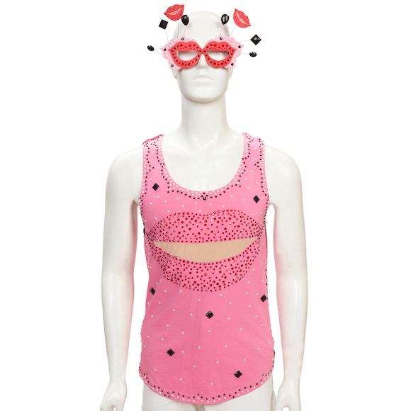 Bonhams : A RICHARD SIMMONS CUSTOM EMBELLISHED 'LIPS' TANK TOP Leslie ...