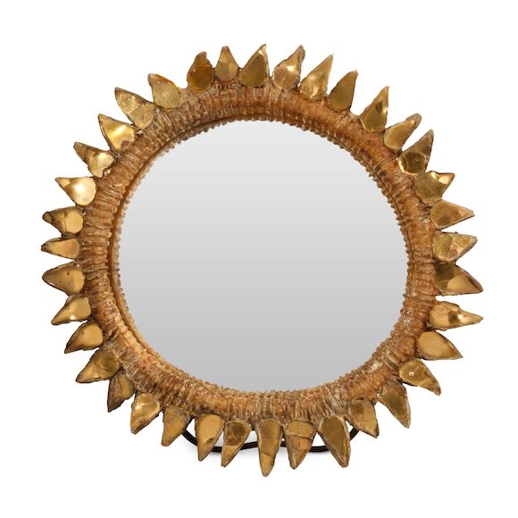 Bonhams : LINE VAUTRIN (1913-1997) 'Chardon' Mirrorcirca 1960Talosel ...