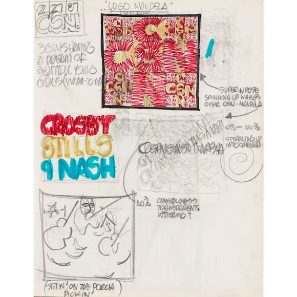 Bonhams : Gary Burden's Personal & Working Sketchbook 14 and Sketchbook ...