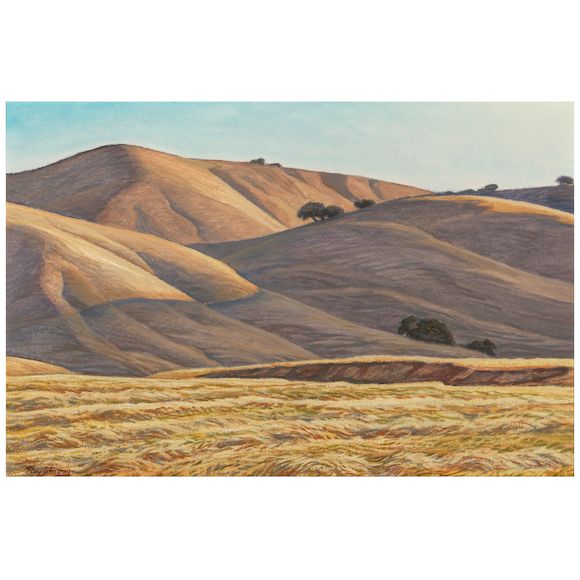 Bonhams : Ray Stanford Strong (1905-2006) Golden Hillside 16 x 24 in.