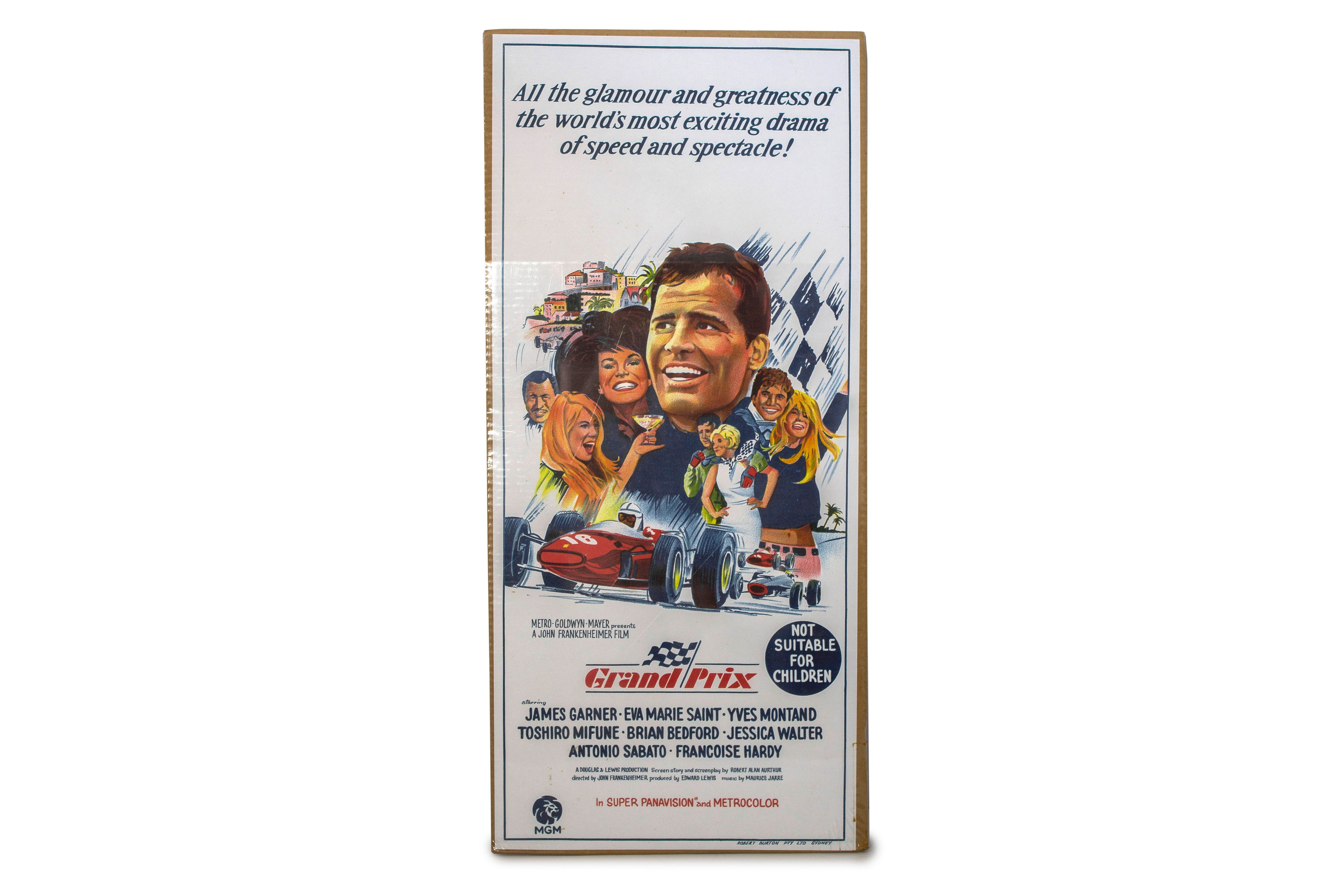 Bonhams Cars : A 'Grand Prix' movie poster, 1966,