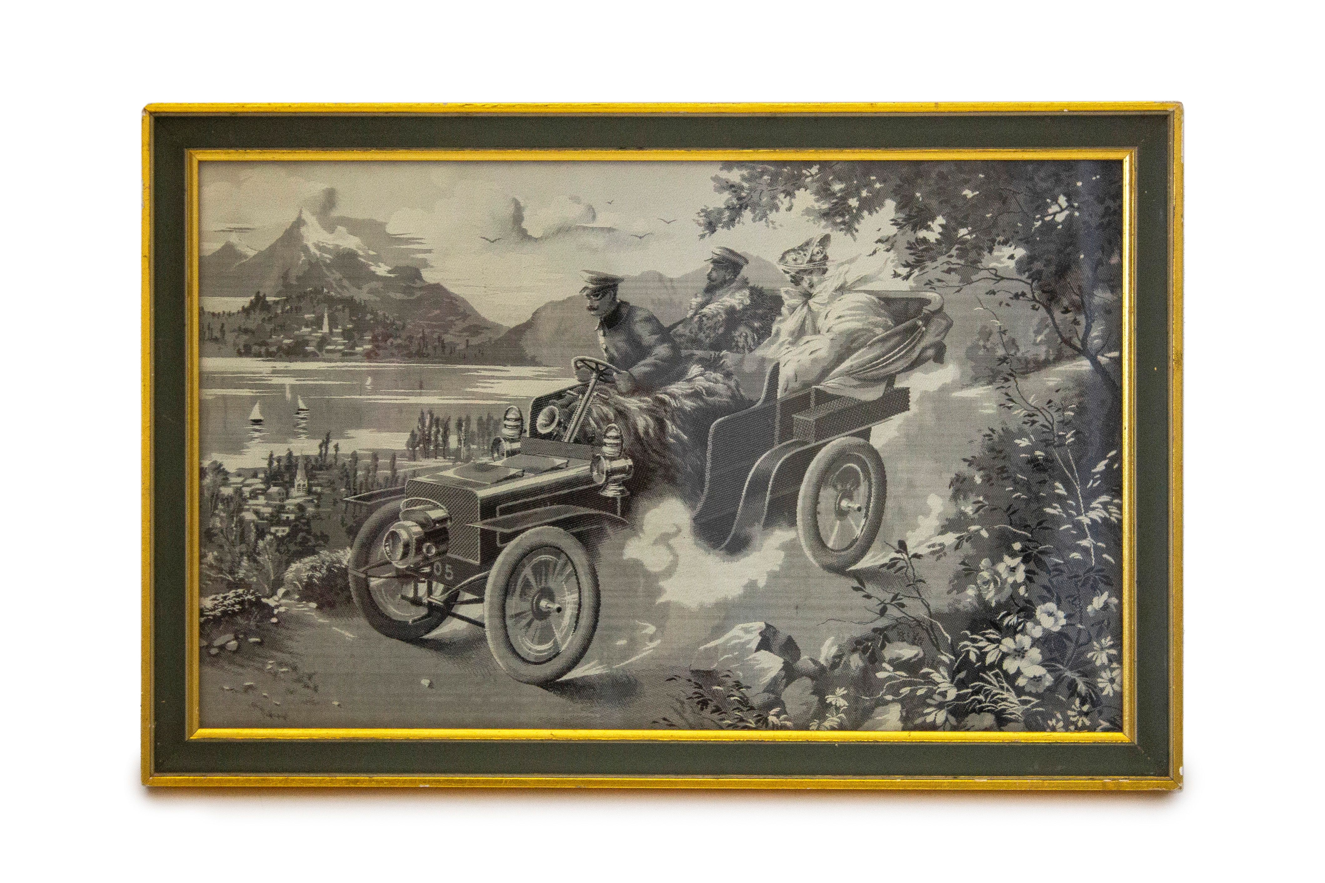 Bonhams Cars : A Jacquard silk picture of a chauffeured King & Queen in ...