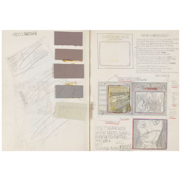 Bonhams : Gary Burden's Personal & Working Sketchbook 12 featuring 'The ...