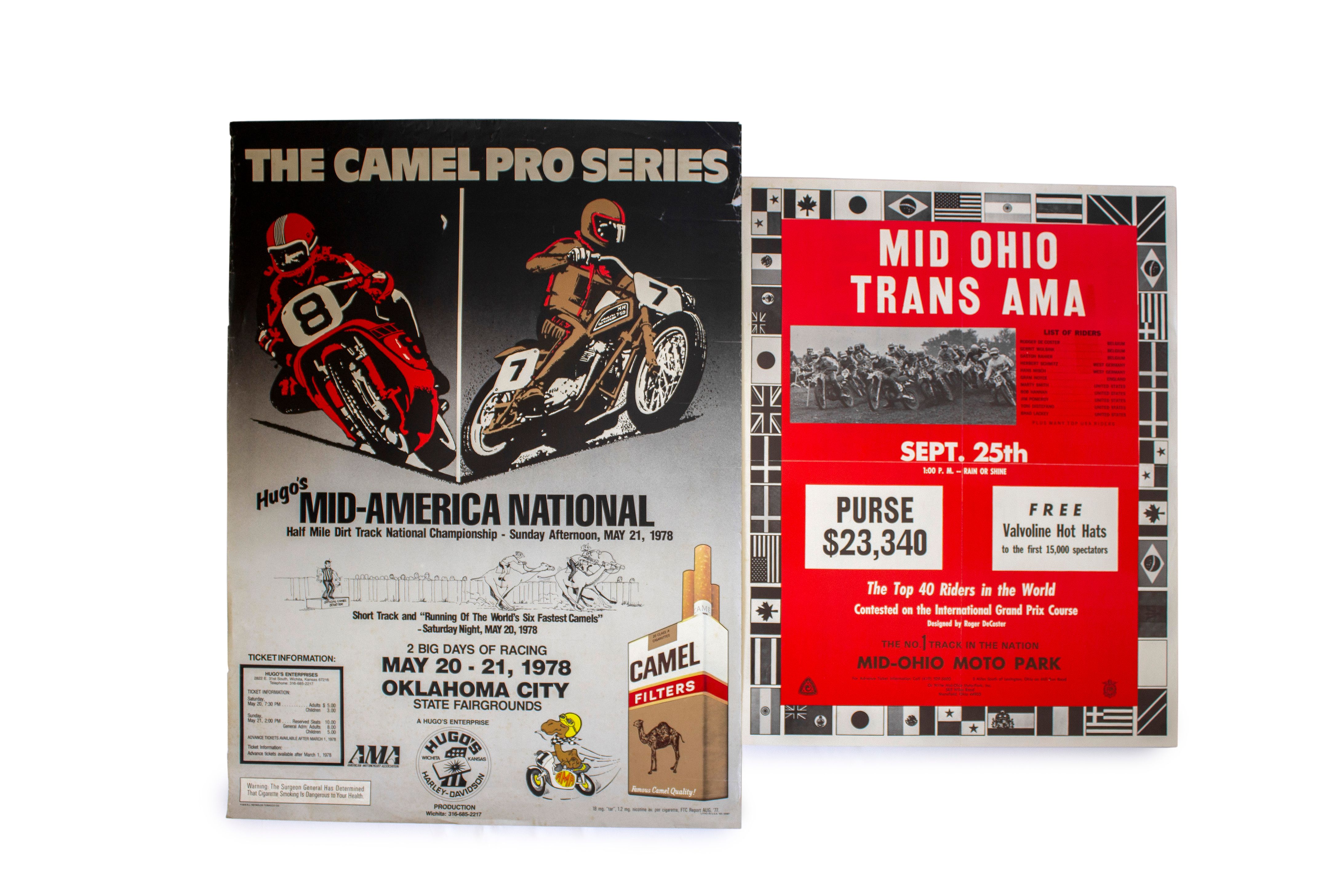 Bonhams Cars : Two motorcycle event posters,