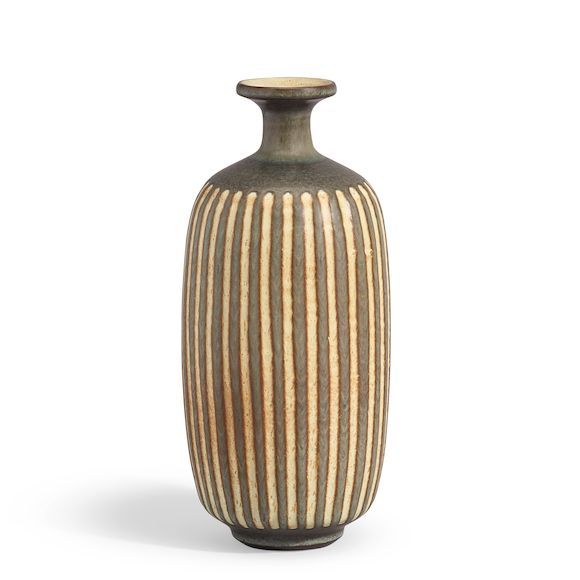 Bonhams : HARRISON MCINTOSH (1914-2016) Striped Vase with Flared ...