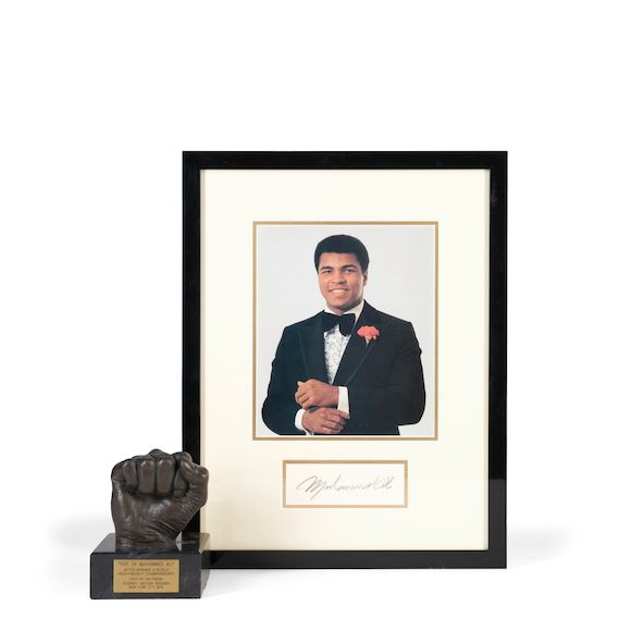 Bonhams Skinner : Rodney Hilton Brown Fist of Muhammad Ali, with Framed ...