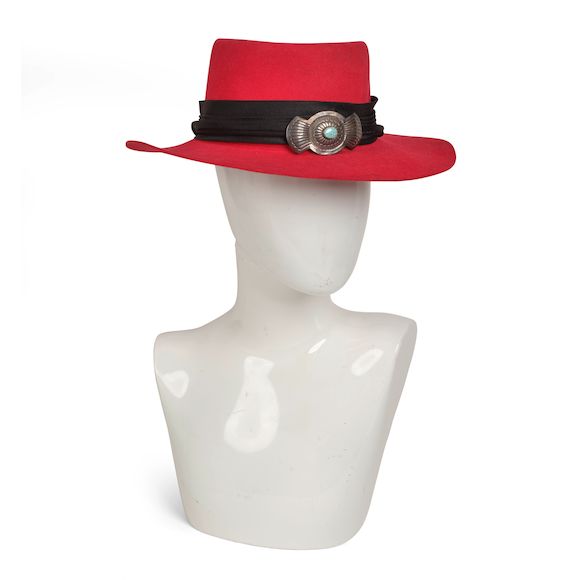 Bonhams : Stevie Ray Vaughan: An Akubra 'Dalla' Red Felt Hat with ...