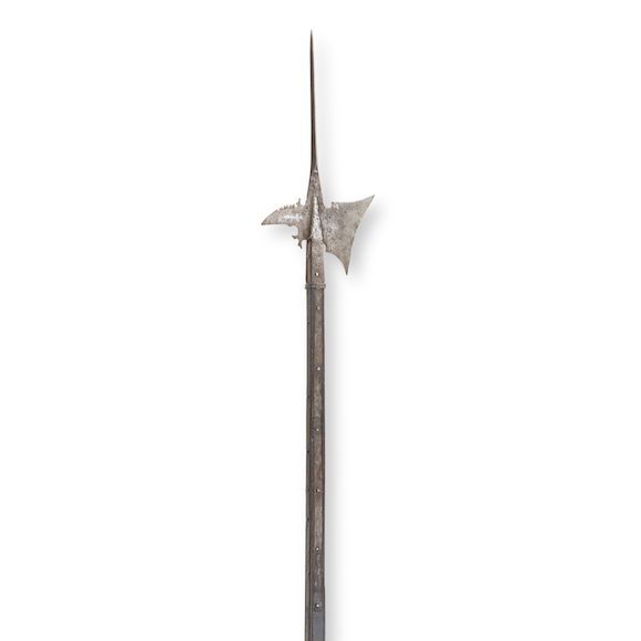 Bonhams Skinner : A 17TH CENTURY EUROPEAN HALBERD.