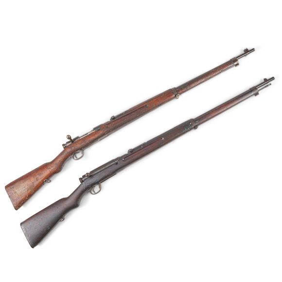Bonhams Skinner : TWO JAPANESE TYPE 38 BOLT ACTION RIFLEs, Curio or ...