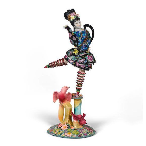 Bonhams : LYNN MATTSON (BORN 1958) Garden Dancer (Teapot)2001glazed ...