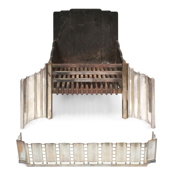 Bonhams Skinner : ELY JACQUES KAHN (1884-1972) COAL GRATE AND FENDER c ...