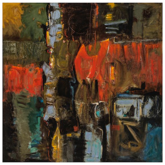 Bonhams : John Chin Young (1909-1997) Untitled (Abstract) 60 x 60 in ...