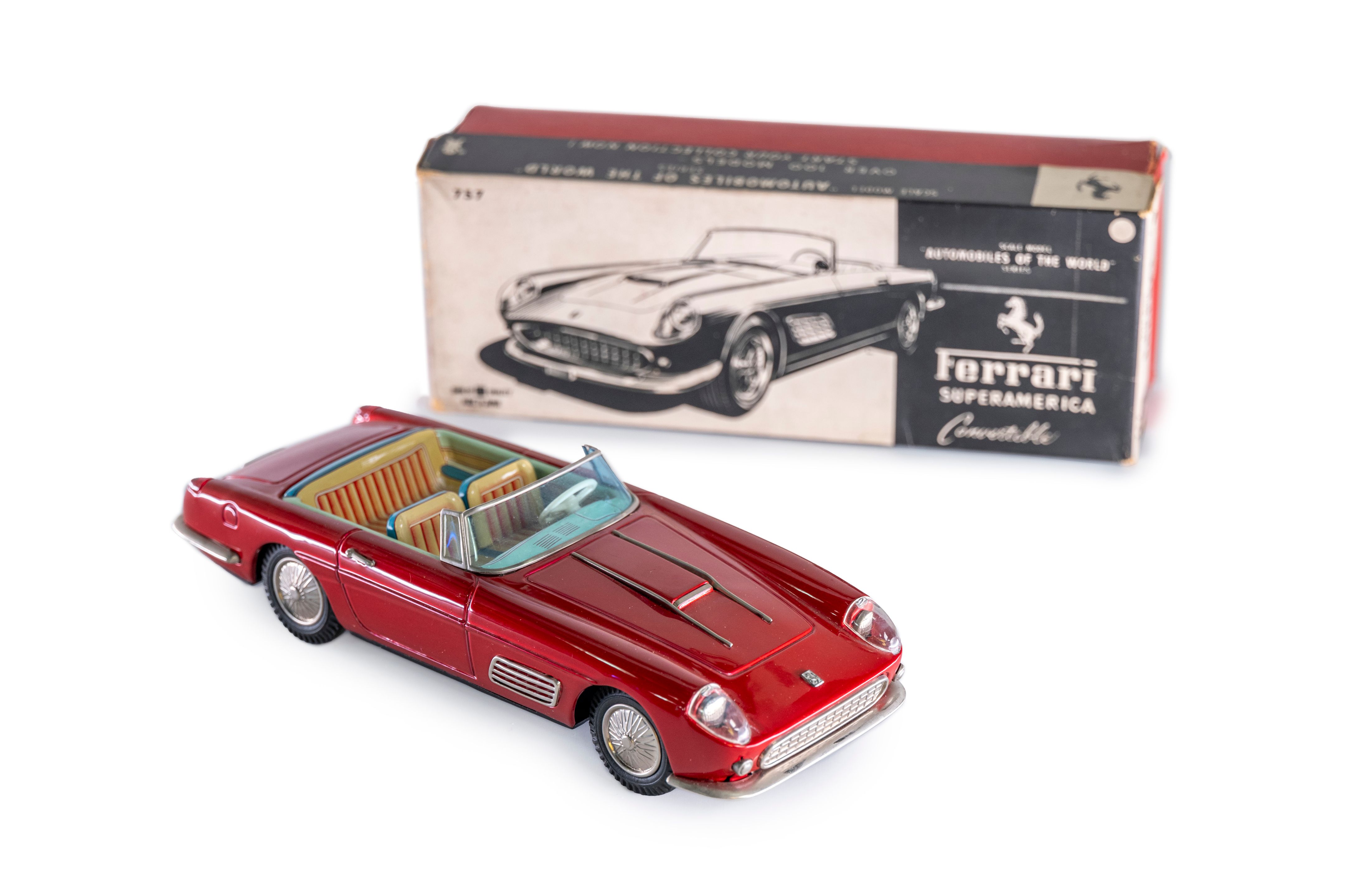 Bonhams Cars : A Ferrari Superamerica convertible tinplate friction toy ...