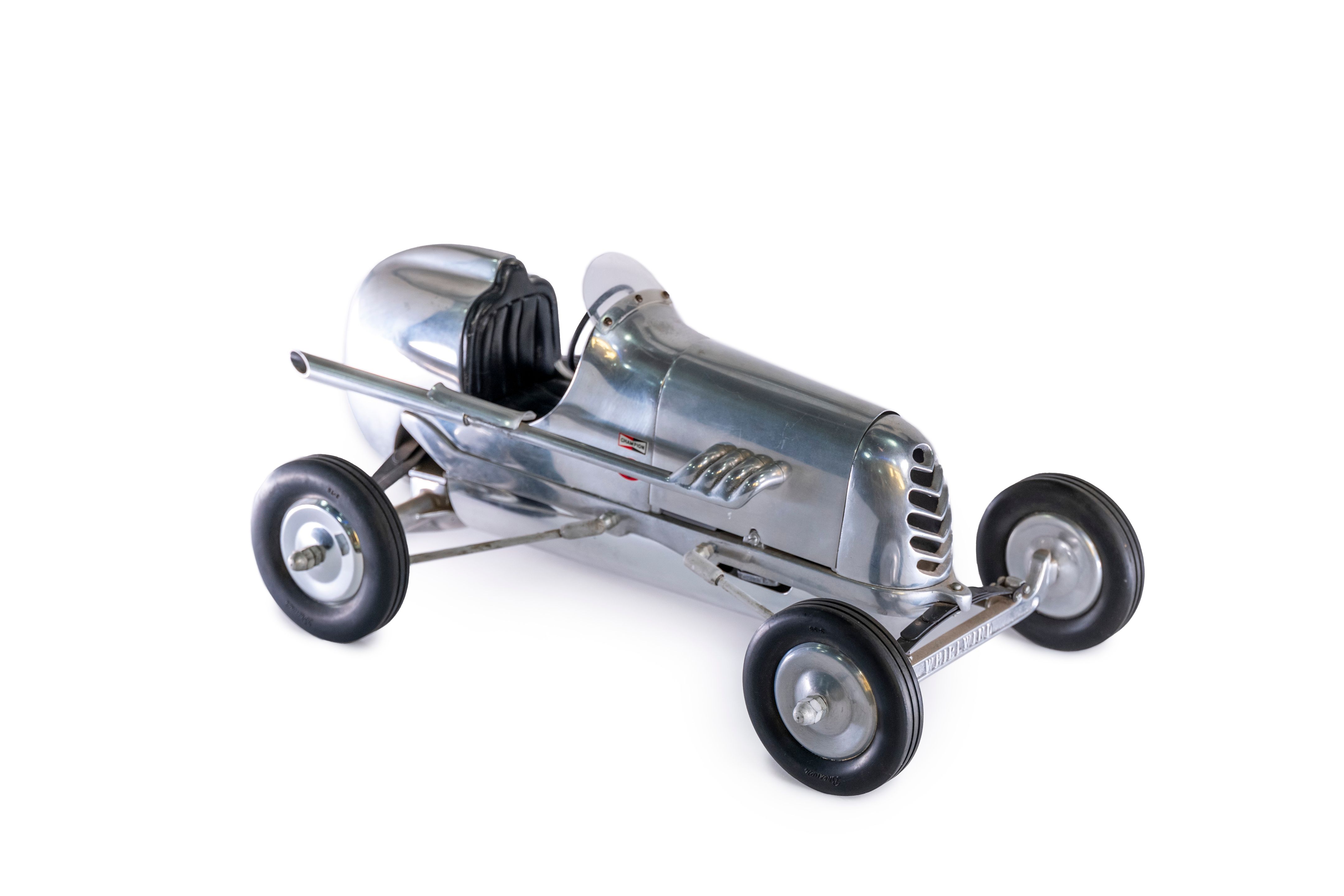Bonhams Cars : A Whirlwind polished aluminum Tether car,