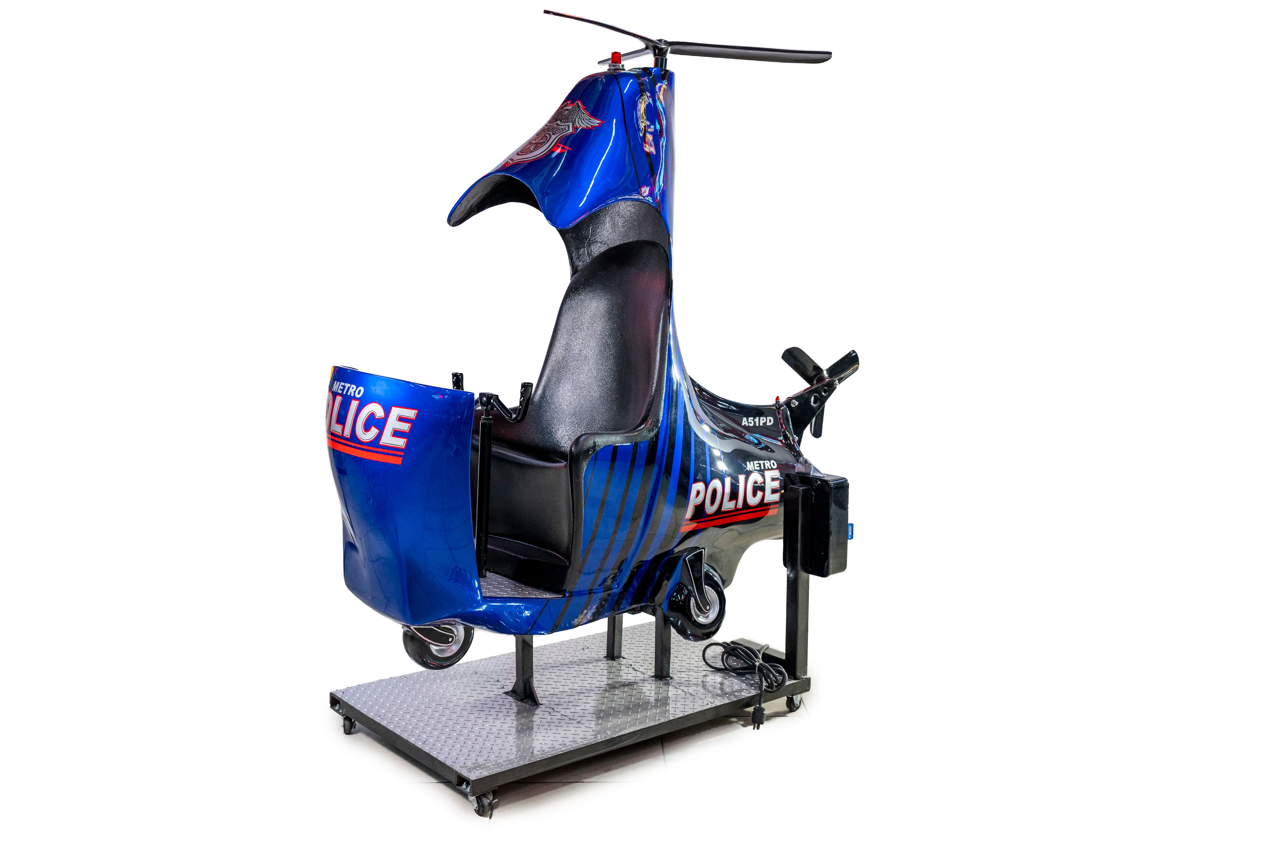 Bonhams Cars : A Metro Police Helicopter coin-operated children's ride,