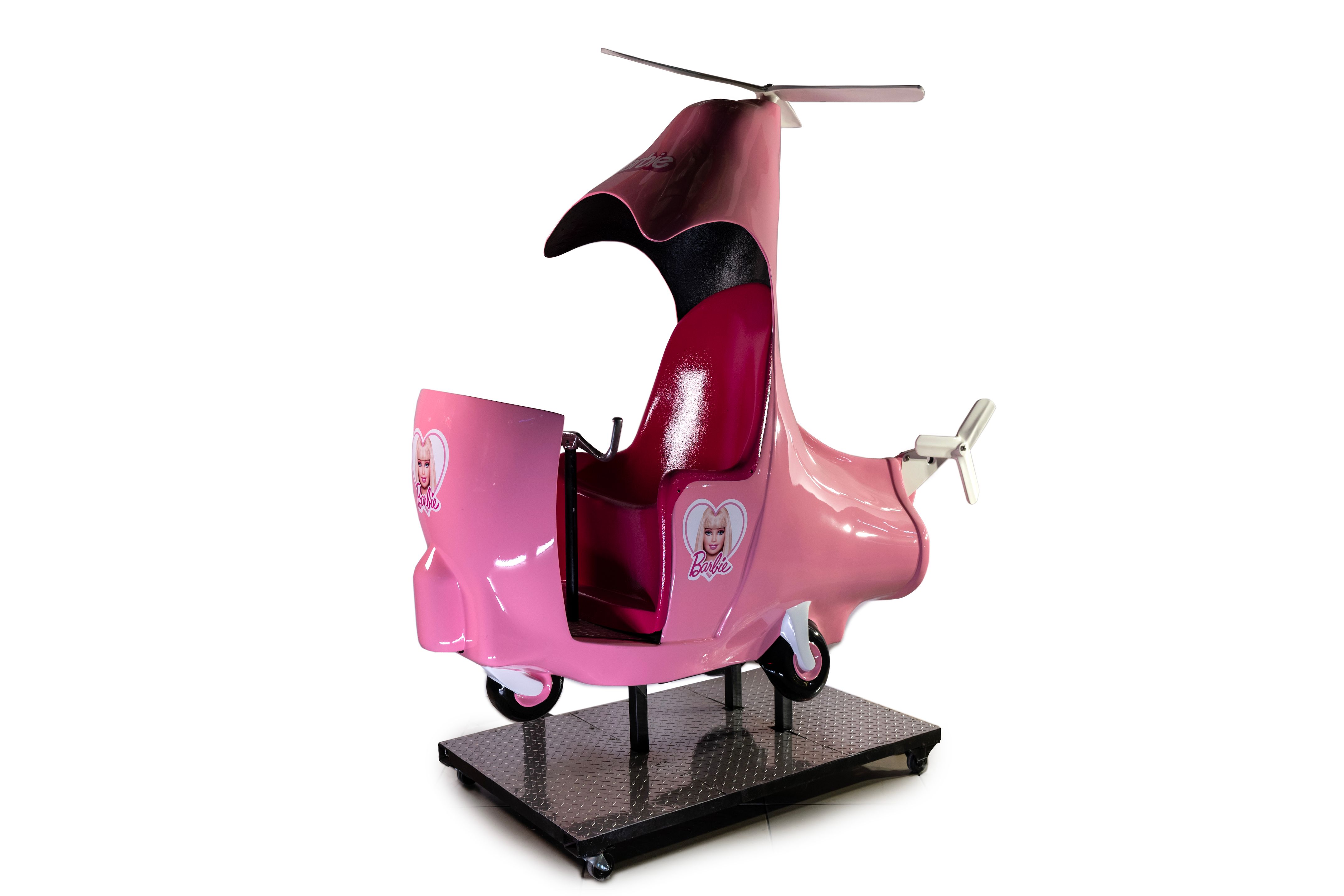 Bonhams Cars : A Barbie Helicopter coin-operated children's ride,