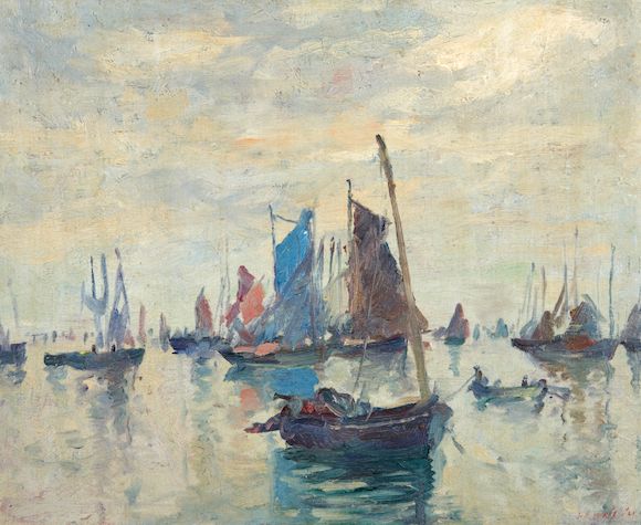 Bonhams Skinner : John Ellsworth Weis (1892-1962) A Busy Harbor Under ...