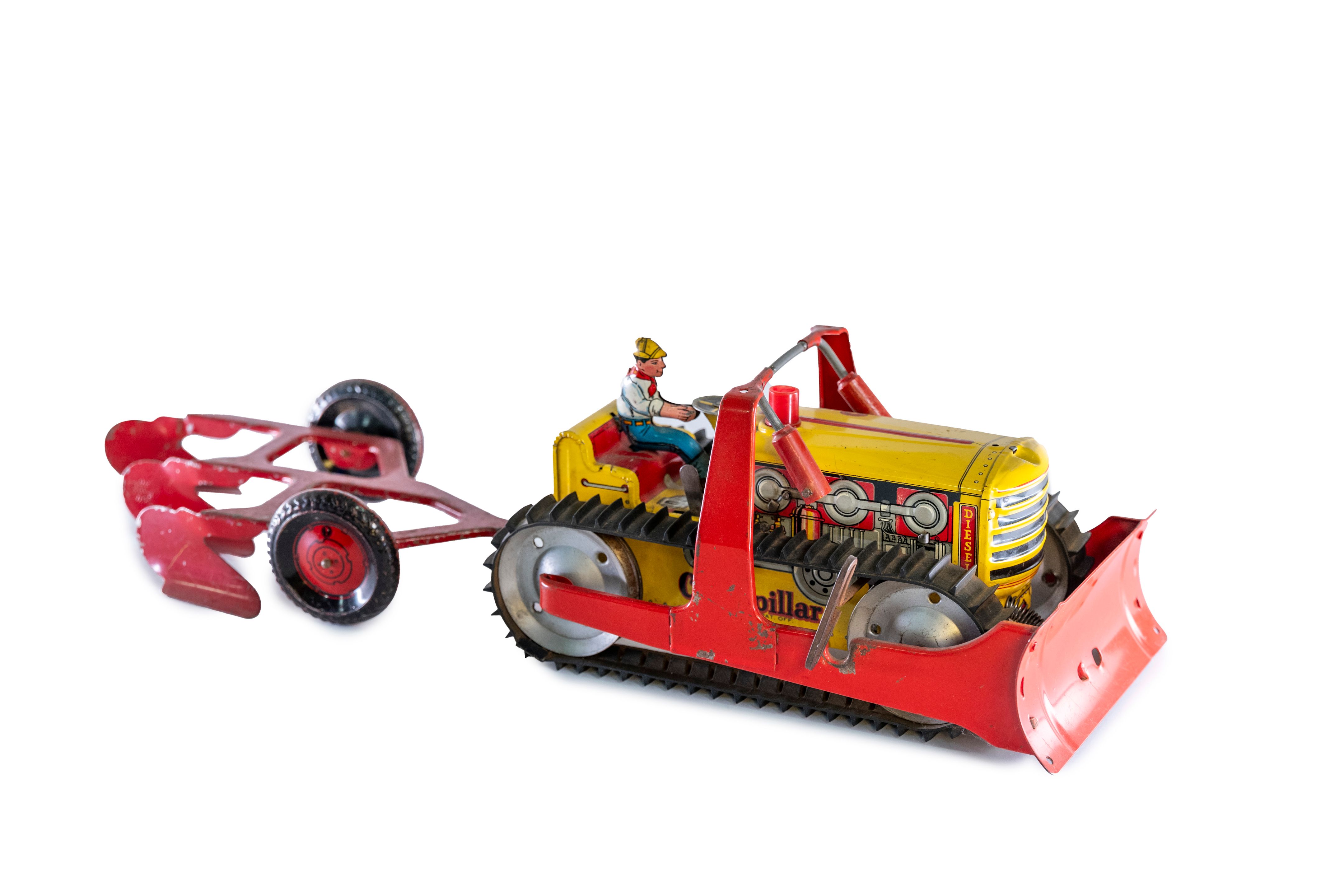 Bonhams Cars : A Caterpillar Diesel Bulldozer wind-up tinplate toy, by ...